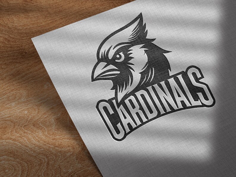Cardinals Sports Team Logo SVG, PNG, Dxf, Ai File | Baseball ...