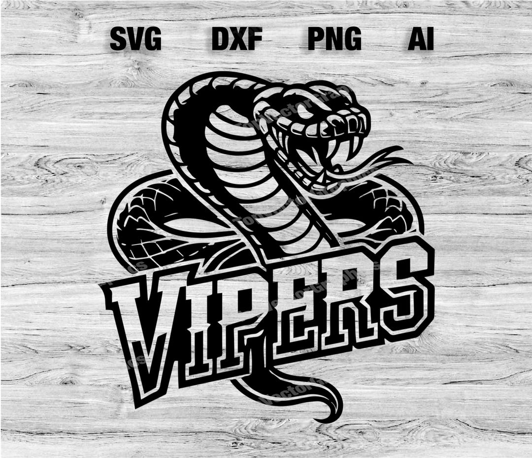 Vipers Sport Team Logo SVG, PNG, Dxf, Ai File | Baseball, Basketball ...