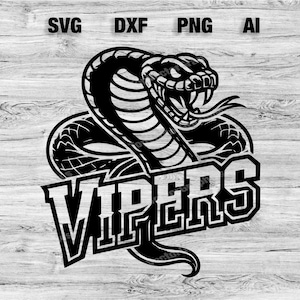 Vipers Sport Team Logo SVG, PNG, Dxf, Ai File | Baseball, Basketball ...