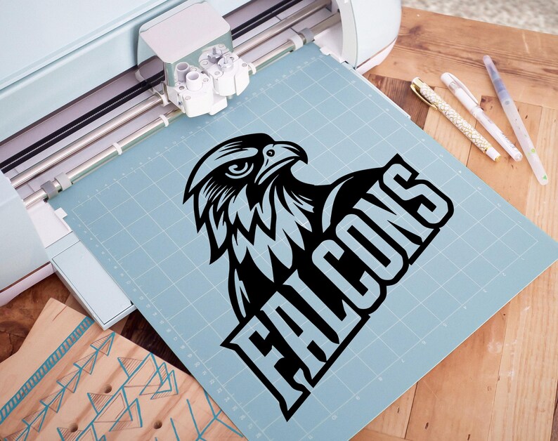 Falcons Sports Team Logo SVG, PNG, Dxf, Ai File | Baseball, Basketball ...