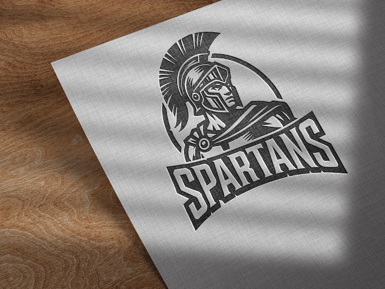 Spartans Sport Team Logo SVG, PNG, Dxf, Ai File | Baseball, Basketball ...