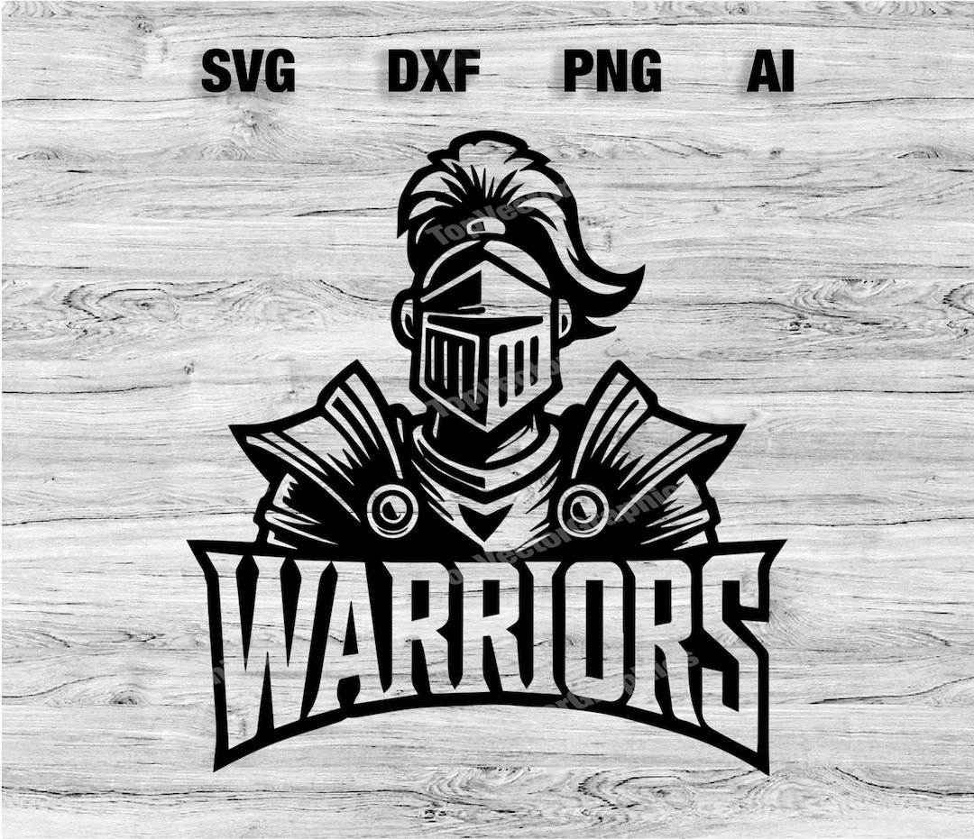 Warriors Sports Team Logo SVG, PNG, Dxf, Ai File | Baseball, Basketball ...