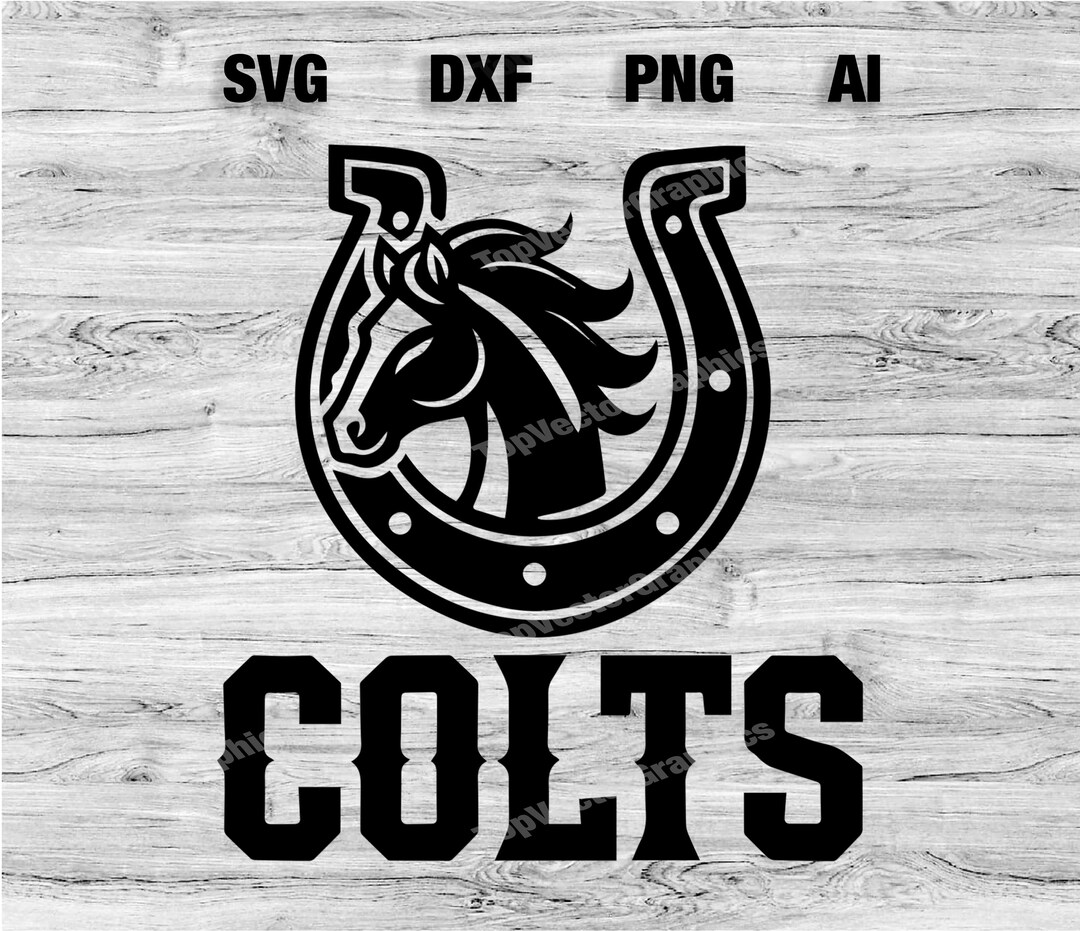 Colts School Sport Team Logo SVG, PNG, PDF, Ai, Dxf File Baseball ...