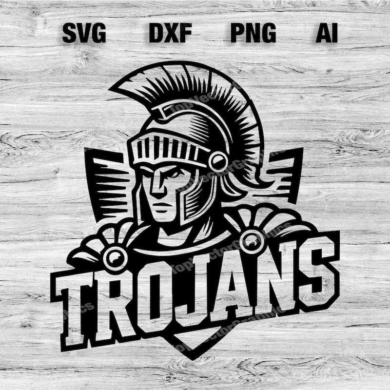 Usc Trojan Dxf File - Etsy