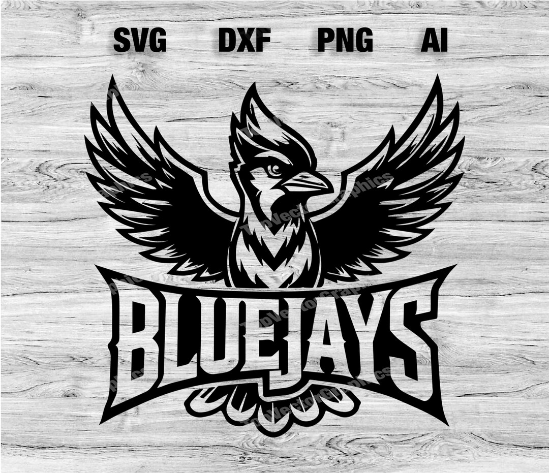 Bluejays Sports Team Logo SVG, PNG, Dxf, Ai File | Baseball, Basketball ...