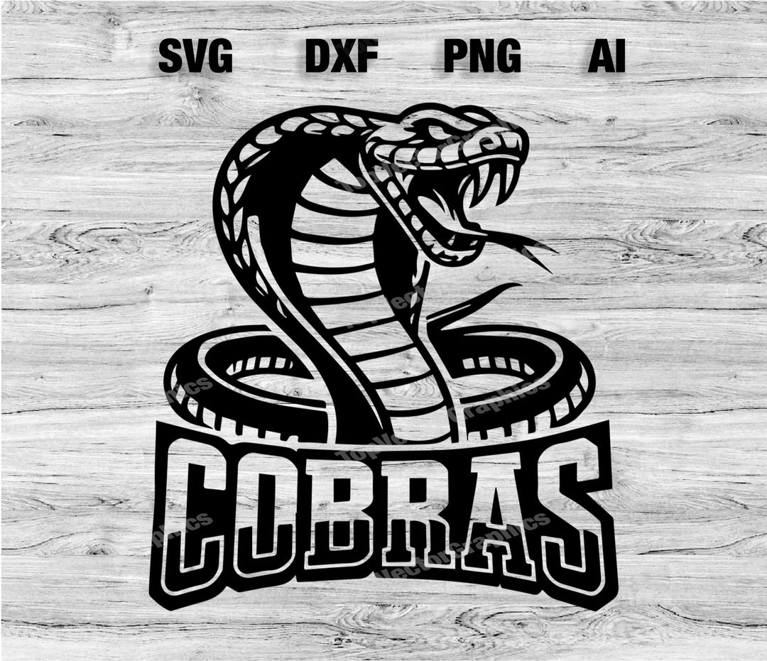 Cobras Sport Team Logo SVG, PNG, Dxf, Ai File | Baseball, Basketball ...