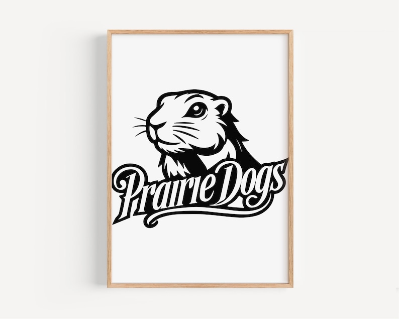 Prairie Dogs School Sport Team Logo SVG, PNG, PDF, Ai, Dxf File ...