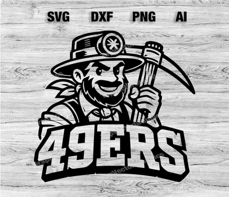 49ers Sports Team Logo SVG, PNG, Dxf, Ai File | Baseball, Basketball ...