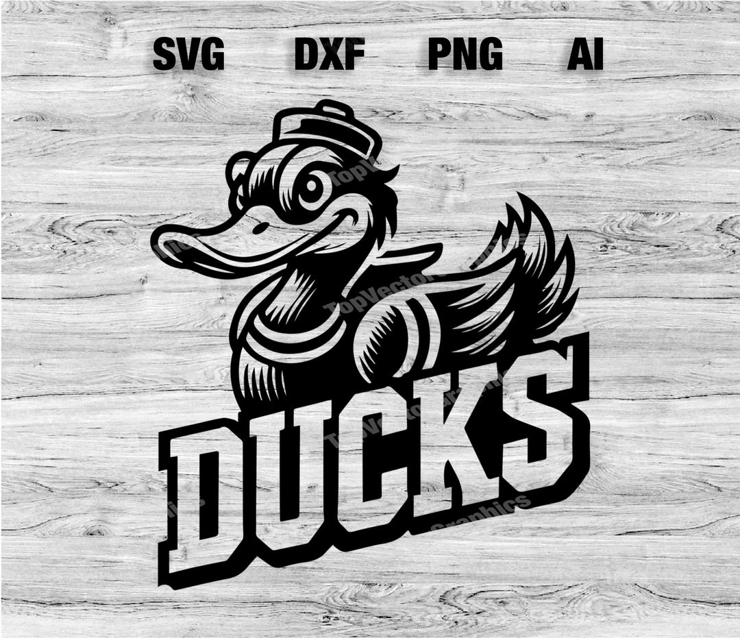 Ducks Sport Team Logo SVG, PNG, Dxf, Ai File | Baseball, Basketball ...