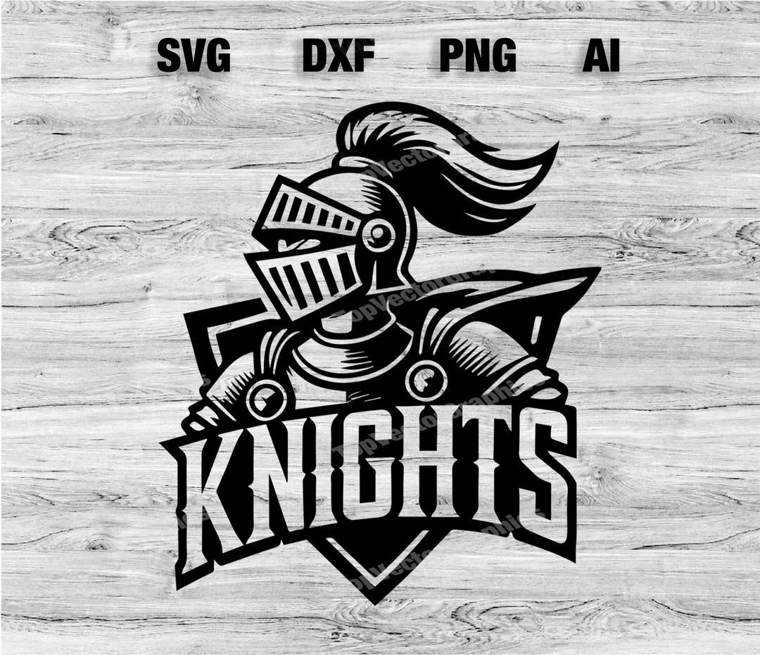 Knight Sports Team Logo SVG, PNG, Dxf, Ai File | Baseball, Basketball ...