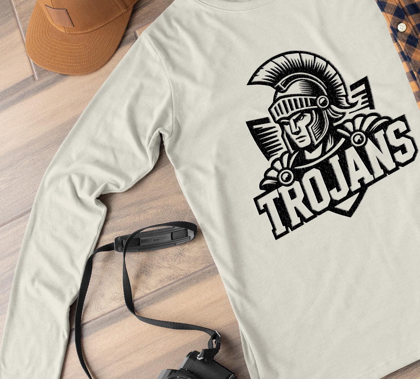Trojans Sports Team Logo SVG, PNG, Dxf, Ai File | Baseball, Basketball ...