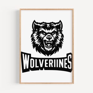 Wolverines Sport Team Logo SVG, PNG, Dxf, Ai File | Baseball ...