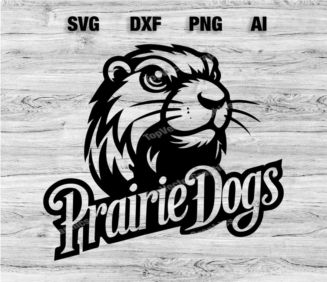 Prairie Dogs School Sport Team Logo SVG, PNG, PDF, Ai, Dxf File ...