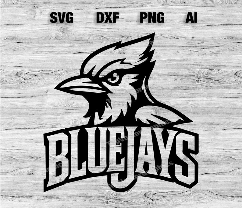 Bluejays Sports Team Logo SVG, PNG, Dxf, Ai File | Baseball, Basketball ...