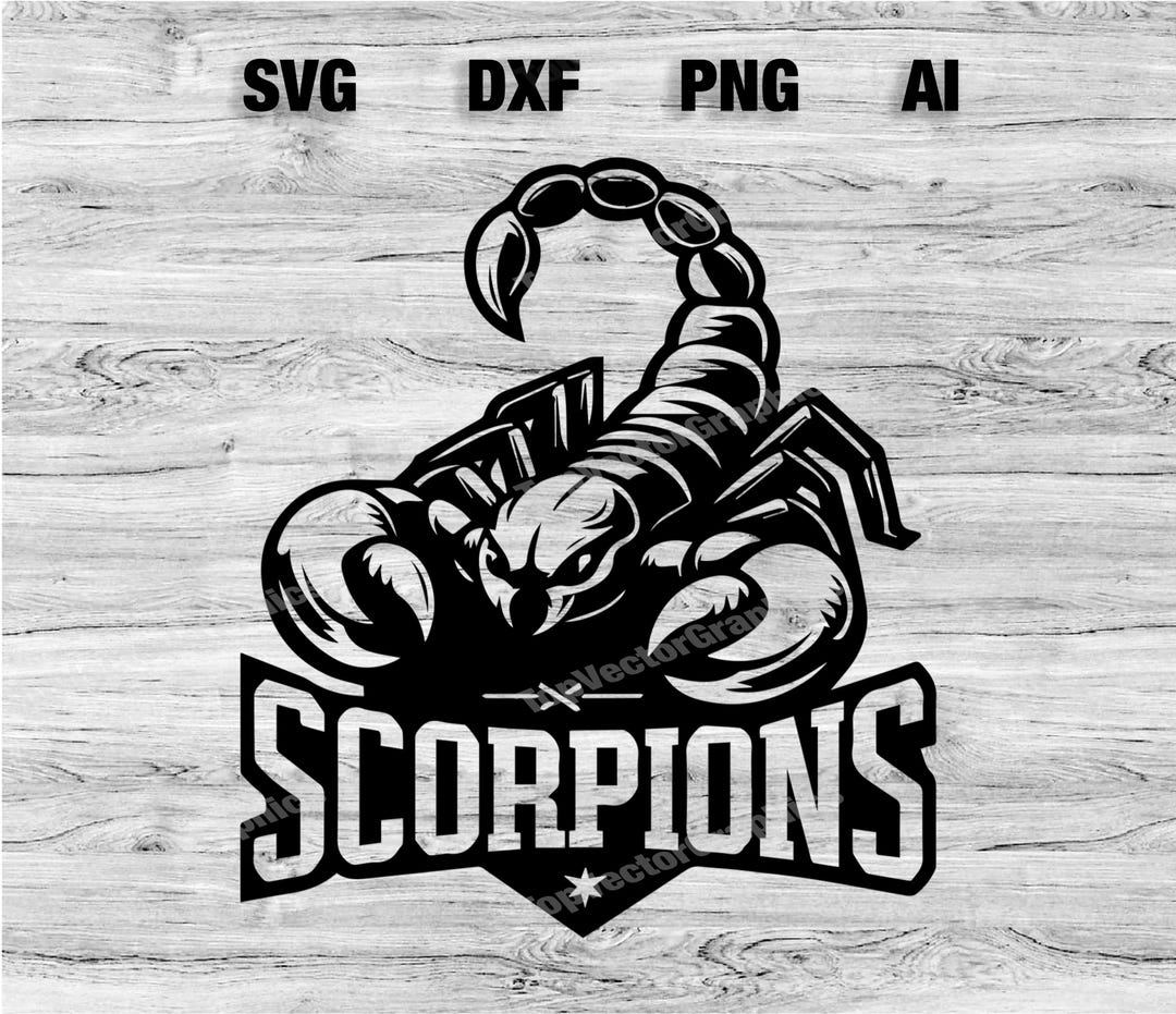 Scorpion’s Sport Team Logo SVG, PNG, Dxf, Ai File | Baseball ...