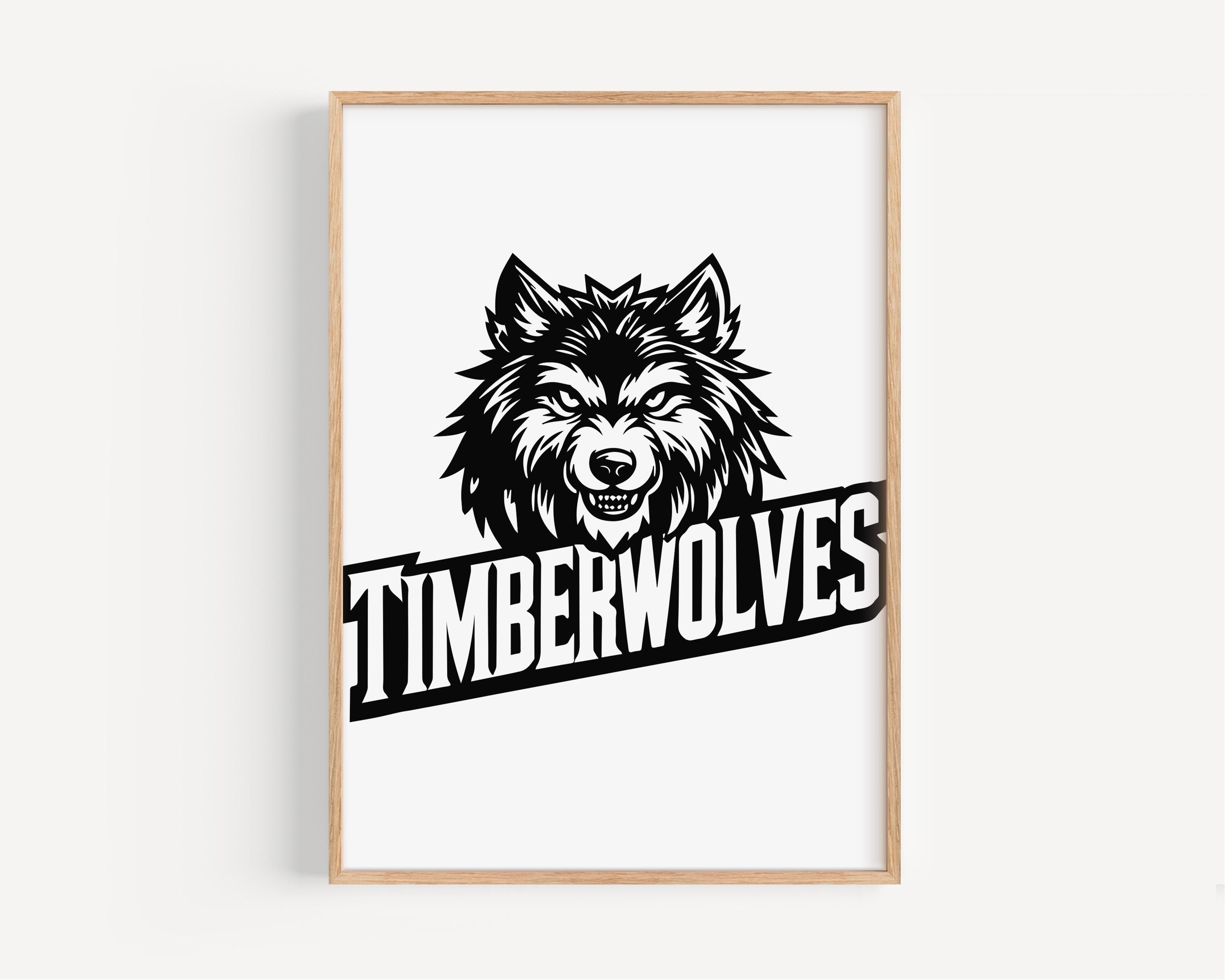 Timberwolves Sport Team Logo SVG, PNG, Dxf, Ai File | Baseball ...