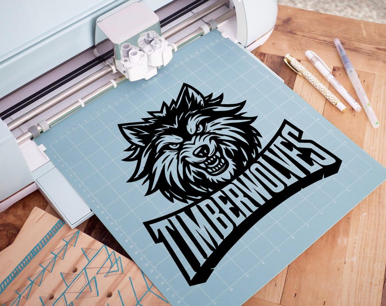Timberwolves Sport Team Logo SVG, PNG, Dxf, Ai File | Baseball ...