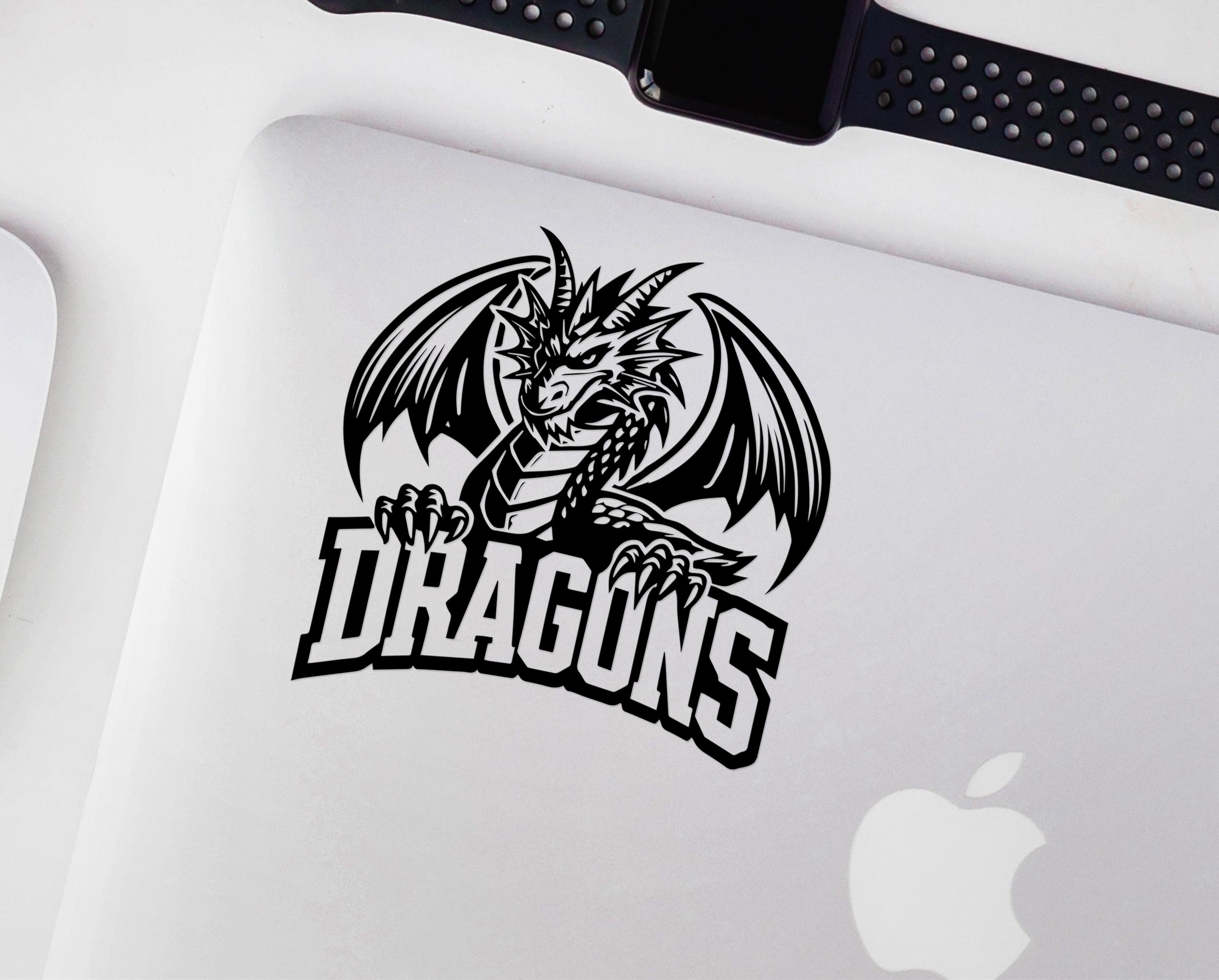 Dragons Sport Team Logo SVG, PNG, Dxf, Ai File | Baseball, Basketball ...