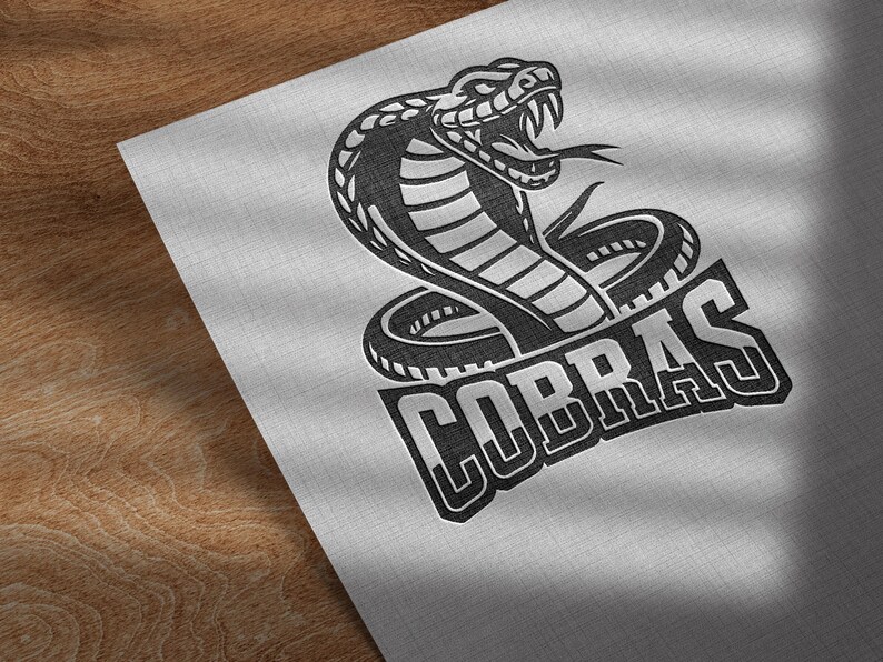 Cobras Sport Team Logo SVG, PNG, Dxf, Ai File | Baseball, Basketball ...