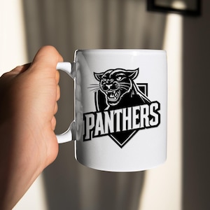 Panthers Baseball Team Logo SVG, PNG, Dxf, Ai File | Cool Panthers Cat ...