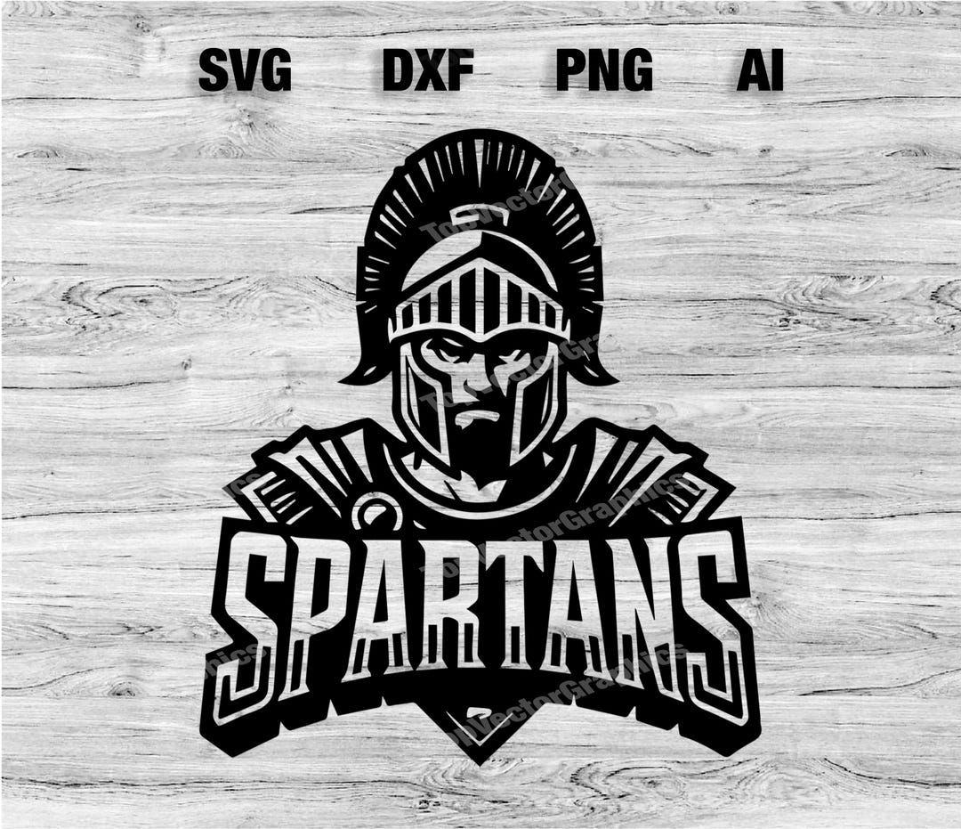 Spartans Sport Team Logo SVG, PNG, Dxf, Ai File | Baseball, Basketball ...