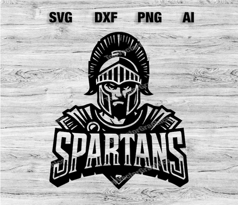 Spartans Sport Team Logo SVG, PNG, Dxf, Ai File | Baseball, Basketball ...