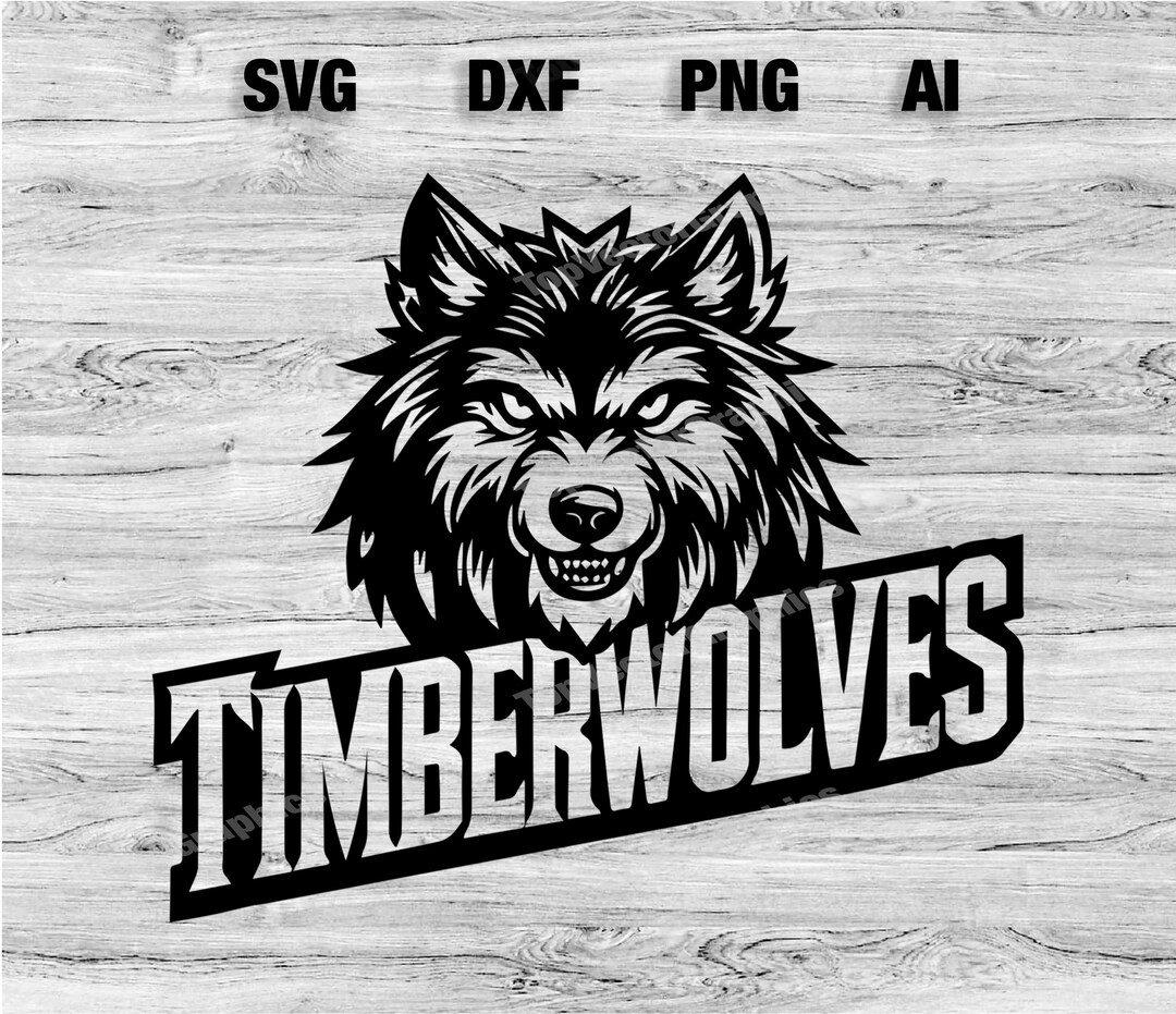 Timberwolves Sport Team Logo SVG, PNG, Dxf, Ai File | Baseball ...