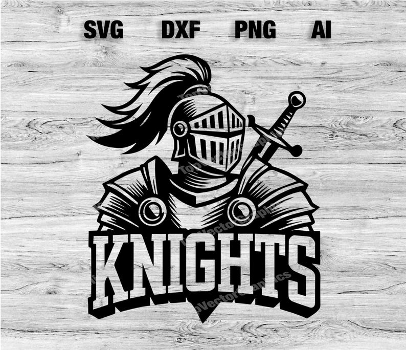 Knight Sports Team Logo SVG, PNG, Dxf, Ai File | Baseball, Basketball ...
