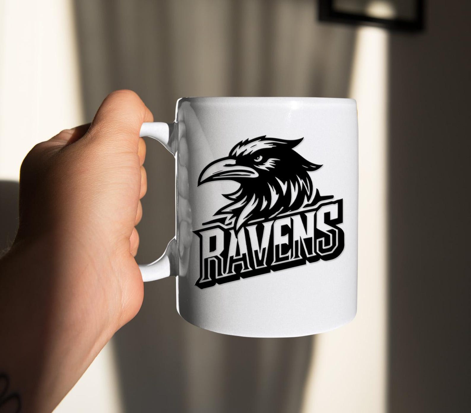 Ravens School Sport Team Logo SVG, PNG, PDF, Ai, Dxf File Baseball ...