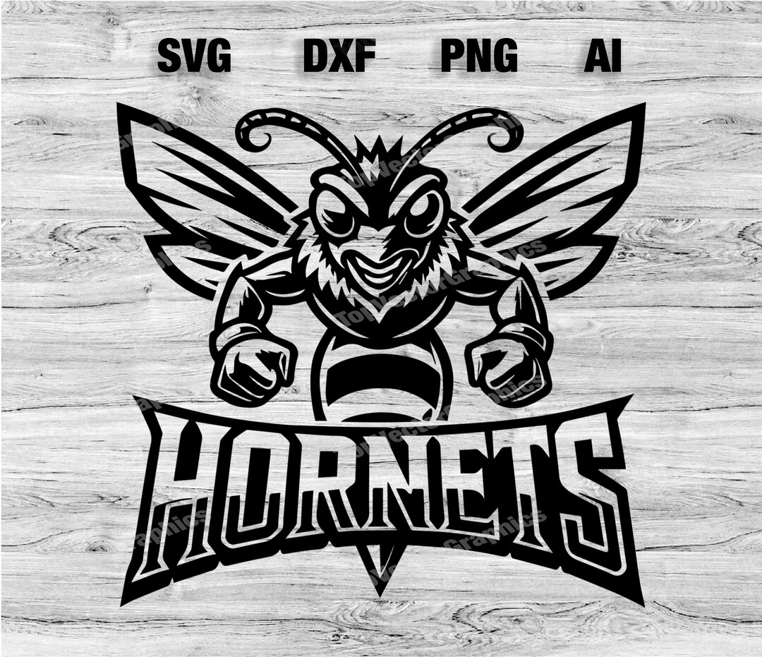 Hornets Sport Team Logo SVG, PNG, Dxf, Ai File | Baseball, Basketball ...