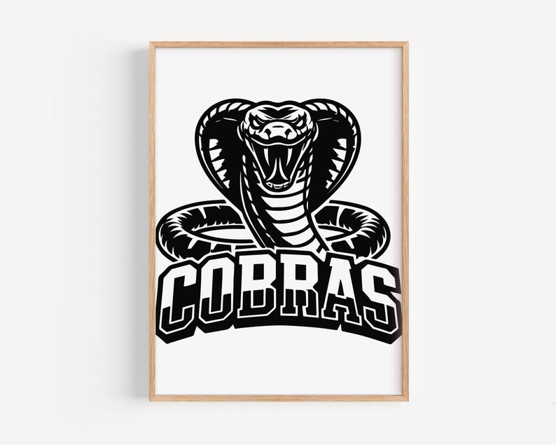 Cobras Sport Team Logo SVG, PNG, Dxf, Ai File | Baseball, Basketball ...