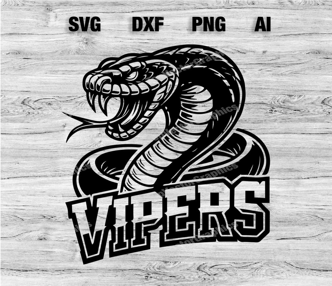 Vipers Sport Team Logo SVG, PNG, Dxf, Ai File | Baseball, Basketball ...