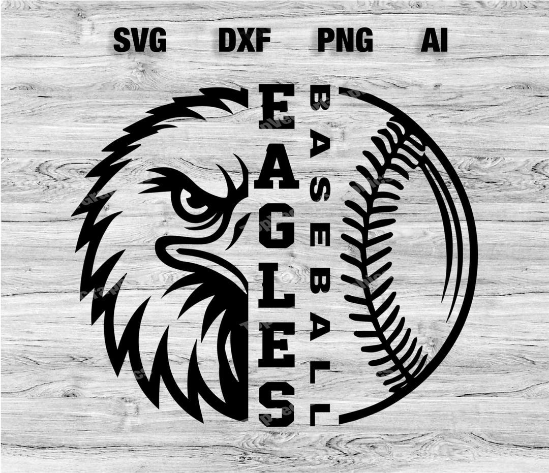 Eagles Baseball Sport SVG, PNG, Dxf, Ai File | Eagles Baseball Design ...
