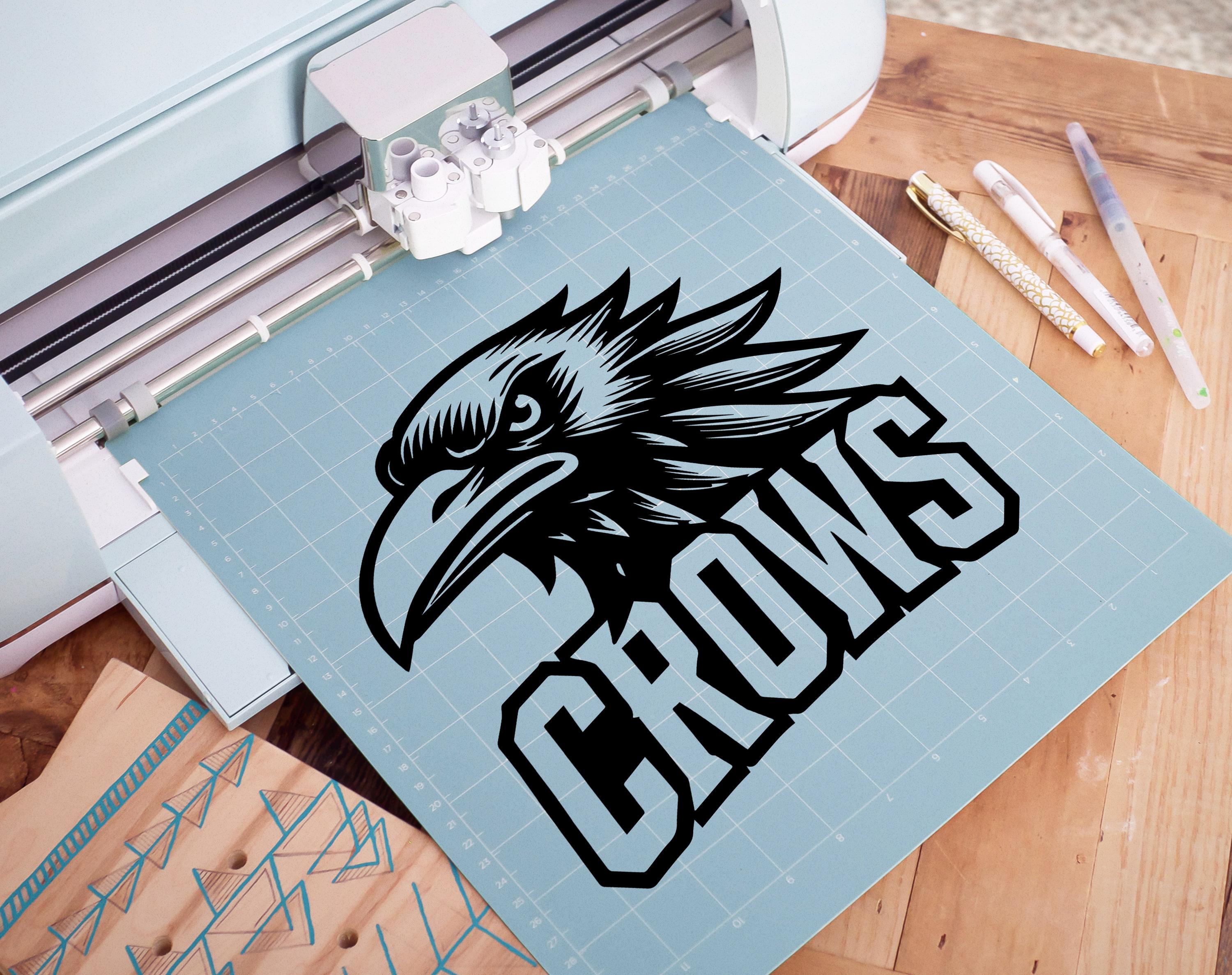 Crows School Sport Team Logo SVG, PNG, PDF, Ai, Dxf File Baseball ...