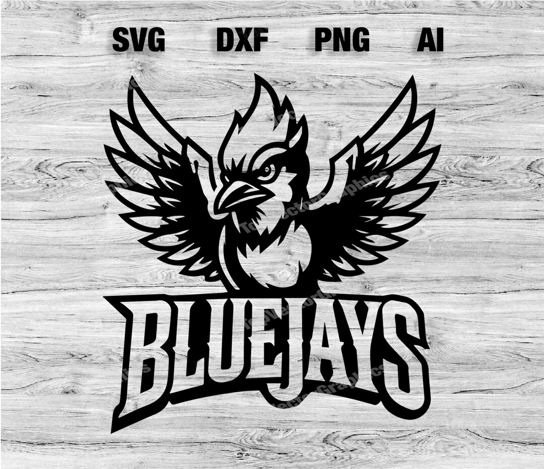 Bluejays Sports Team Logo SVG, PNG, Dxf, Ai File | Baseball, Basketball ...