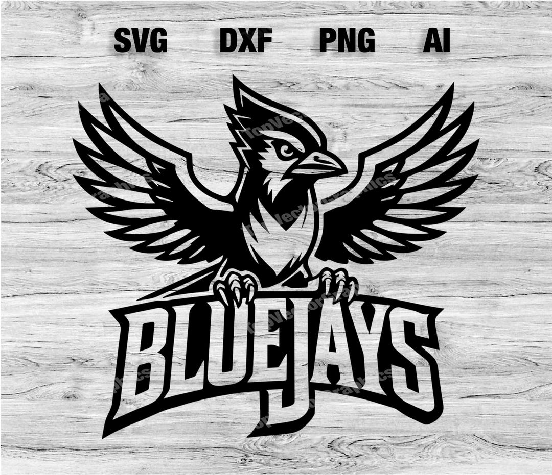 Bluejays Sports Team Logo SVG, PNG, Dxf, Ai File Baseball, Basketball ...