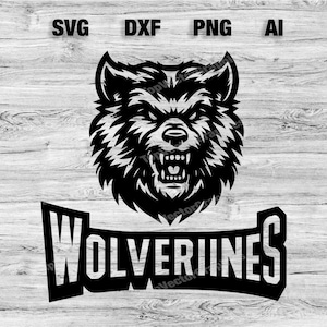 Wolverines Sport Team Logo SVG, PNG, Dxf, Ai File | Baseball ...