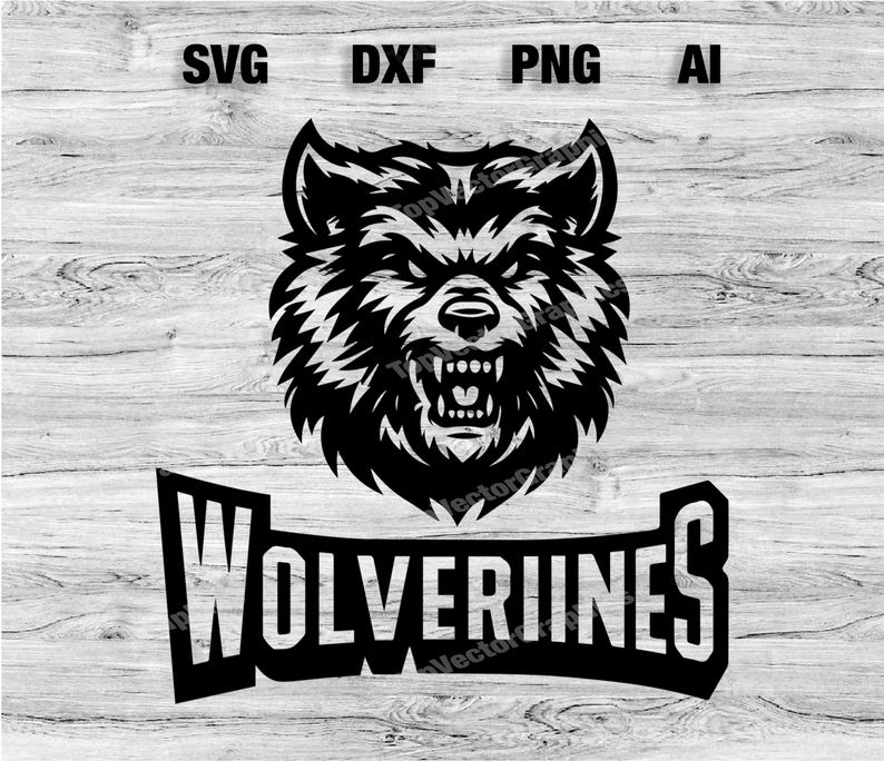 Wolverines Sport Team Logo SVG, PNG, Dxf, Ai File | Baseball ...