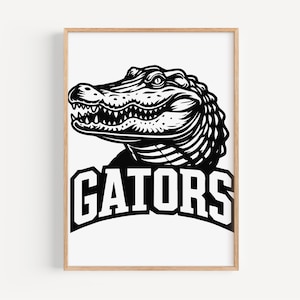 Gators School Sport Team Logo SVG, PNG, PDF, Ai, Dxf File Baseball ...