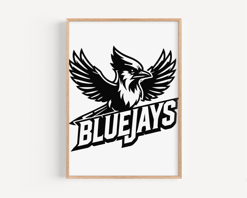 Bluejays Sports Team Logo SVG, PNG, Dxf, Ai File | Baseball, Basketball ...