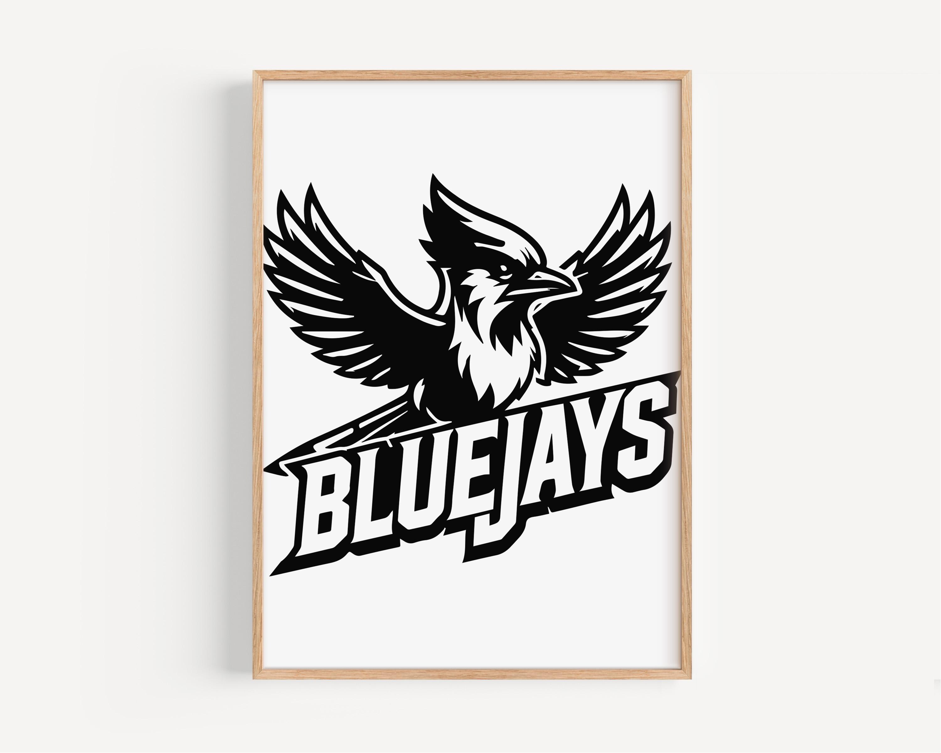 Bluejays Sports Team Logo SVG, PNG, Dxf, Ai File | Baseball, Basketball ...