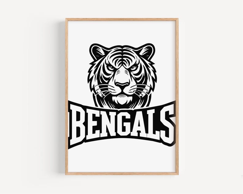 Bengals Sport Team Logo SVG, PNG, Dxf, Ai File | Baseball, Basketball ...