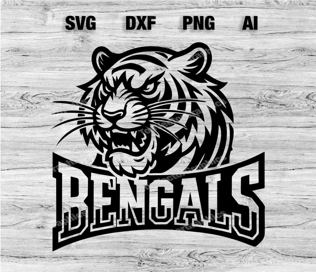 Bengals Sport Team Logo SVG, PNG, Dxf, Ai File | Baseball, Basketball ...