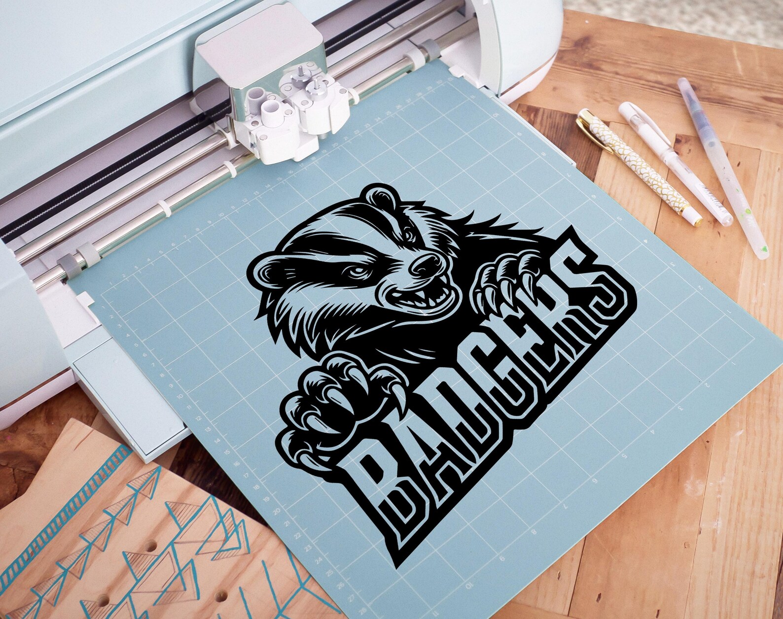 Badgers Sport Team Logo SVG, PNG, Dxf, Ai File | Baseball, Basketball ...