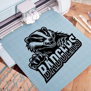 Badgers Sport Team Logo SVG, PNG, Dxf, Ai File | Baseball, Basketball ...