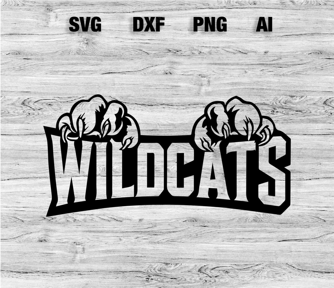 Wildcats SVG, PNG, Dxf, Ai File | School Spirit T-shirt Svg Team Logo ...