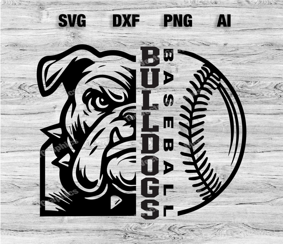 Bulldogs Baseball Sport SVG, PNG, Dxf, Ai File | Bulldogs Baseball ...