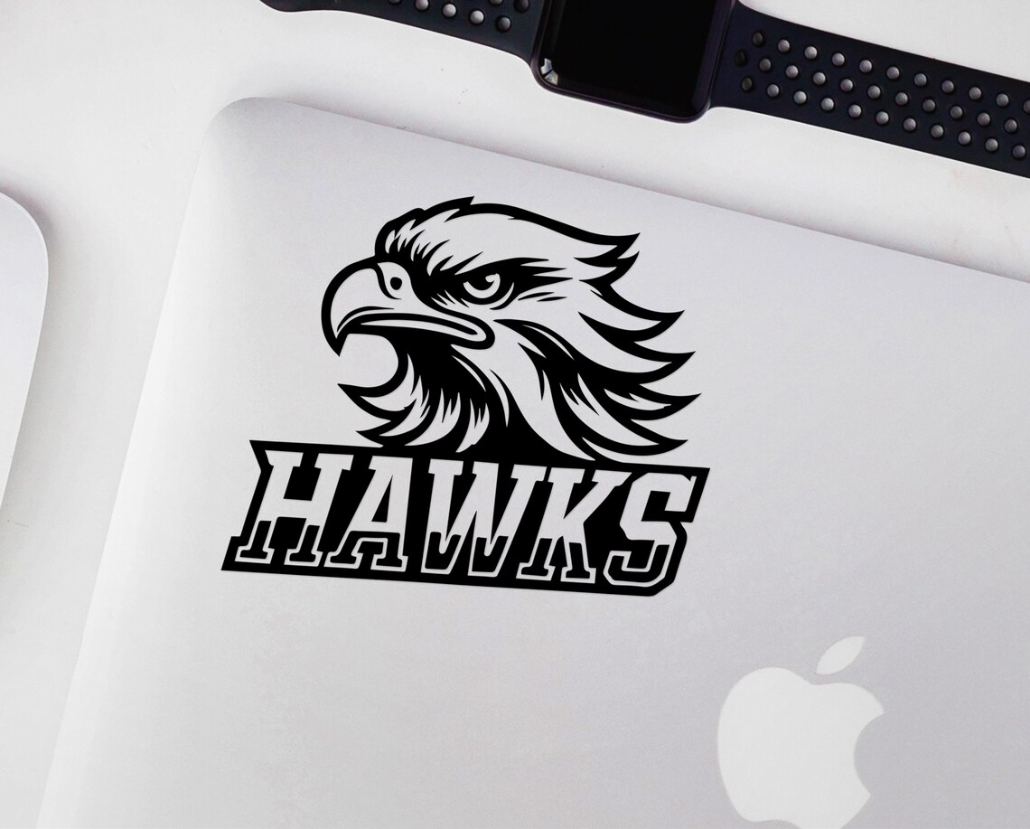 Hawks Sport Team Logo SVG, PNG, Dxf, Ai File | Baseball, Basketball ...