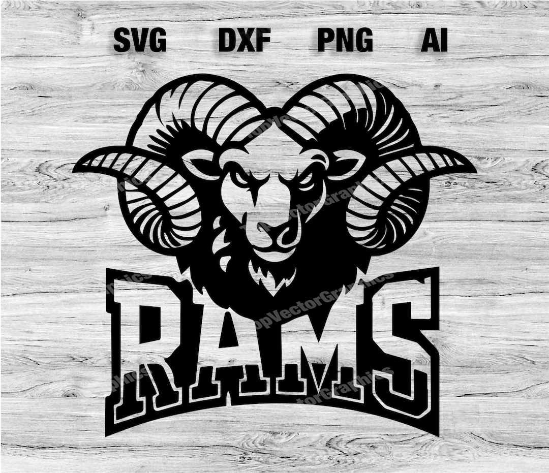 Rams Sport Team Logo SVG, PNG, Dxf, Ai File | Baseball, Basketball ...