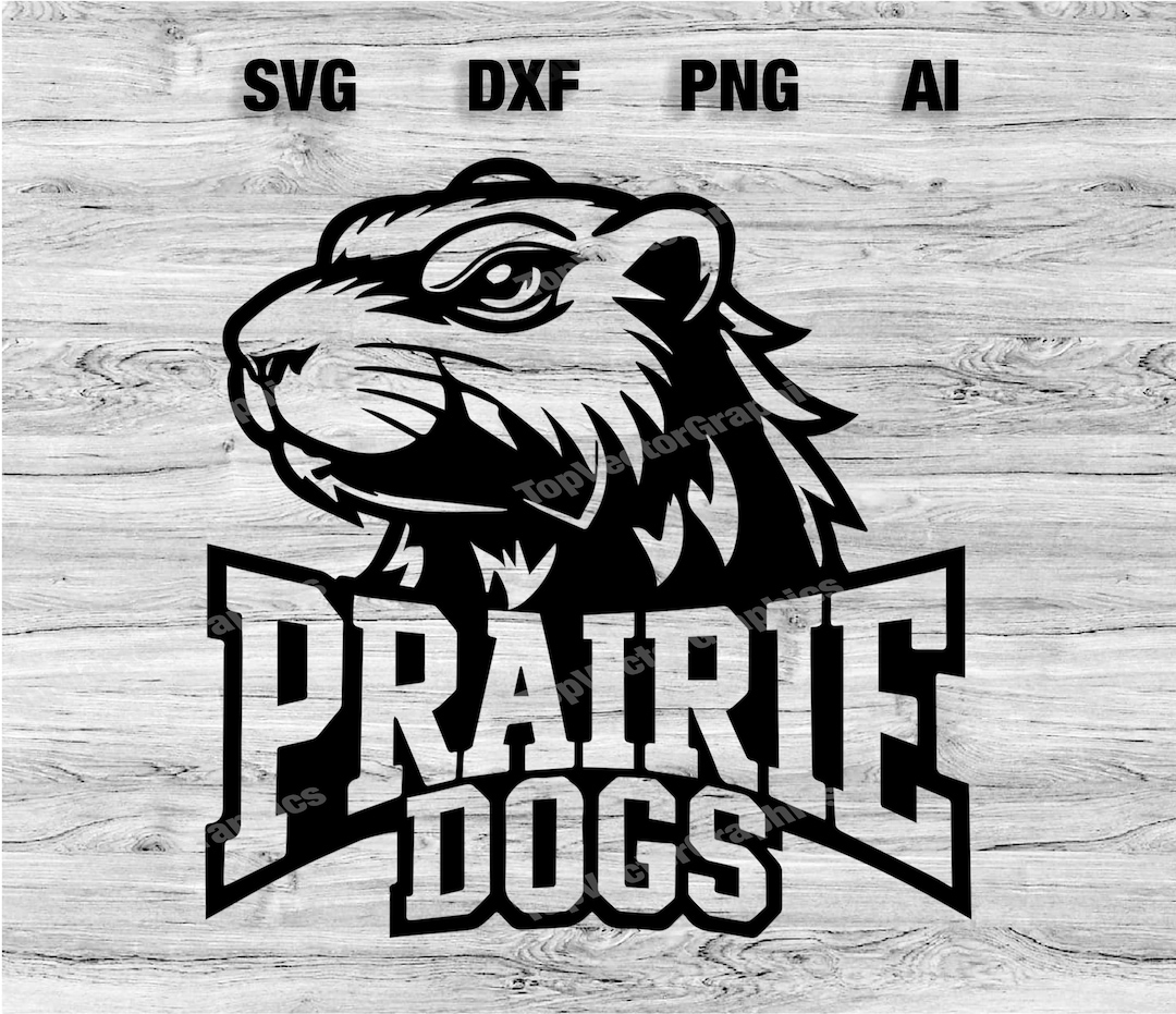 Prairie Dogs School Sport Team Logo SVG, PNG, PDF, Ai, Dxf File ...